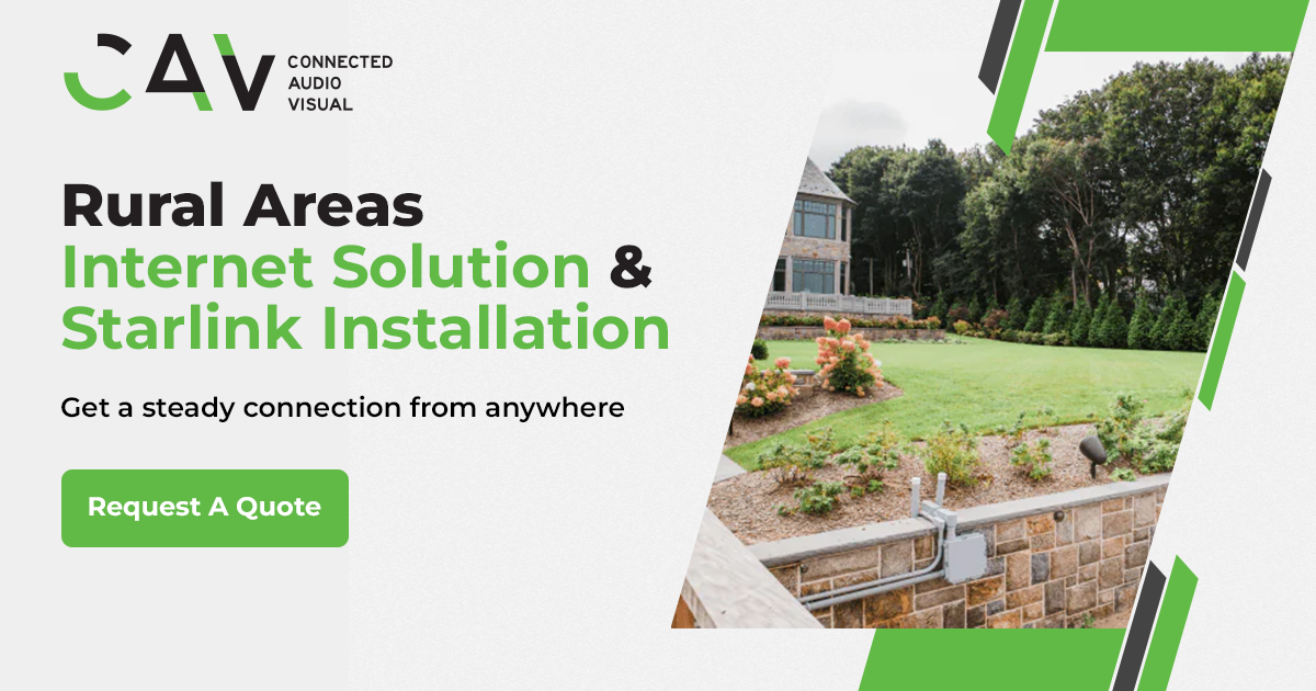 Rural Areas Internet Solution & Starlink Installation | Connected Audio ...